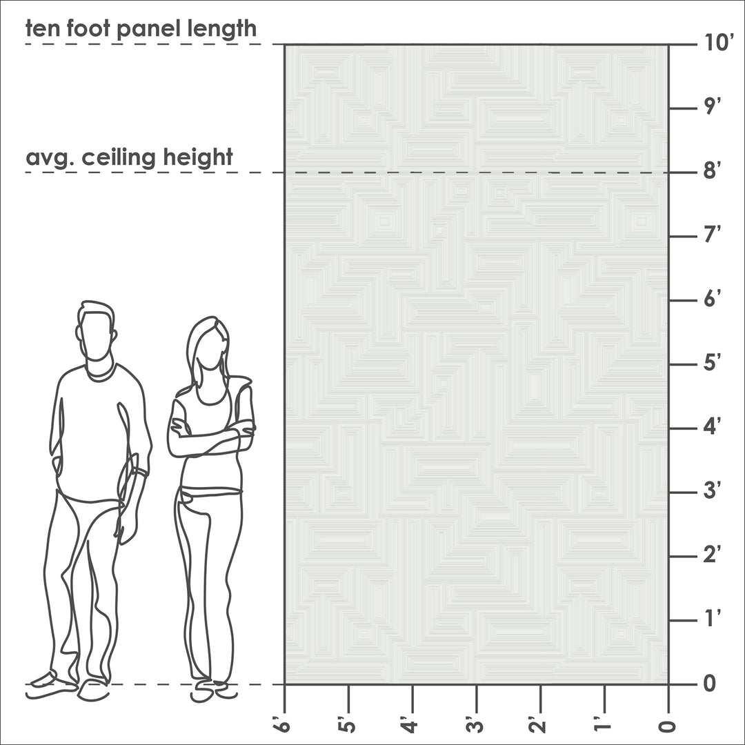 Maze - Decorators Grey Wallpaper