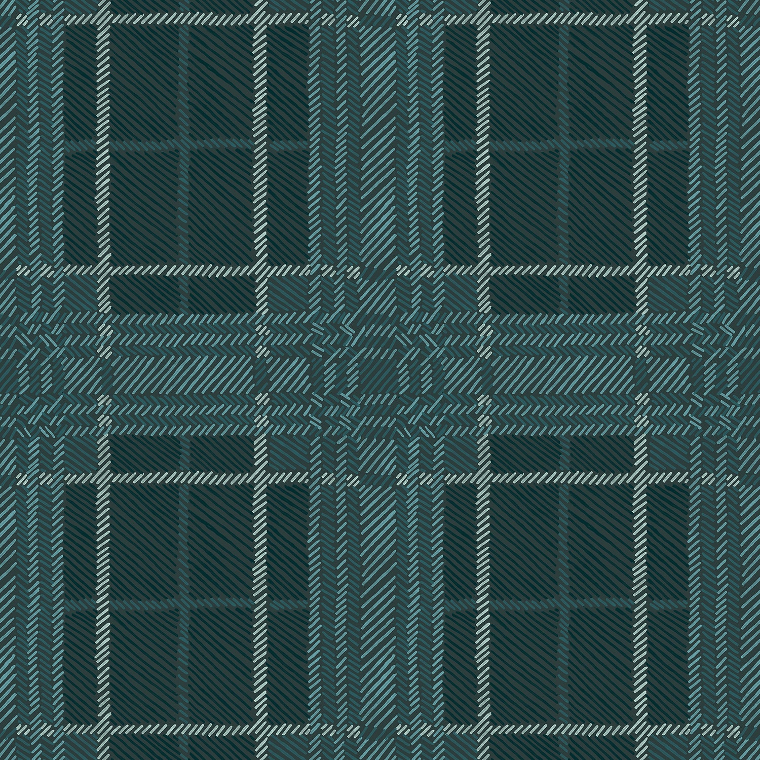 Painted Plaid - Demure Traditional Wallpaper