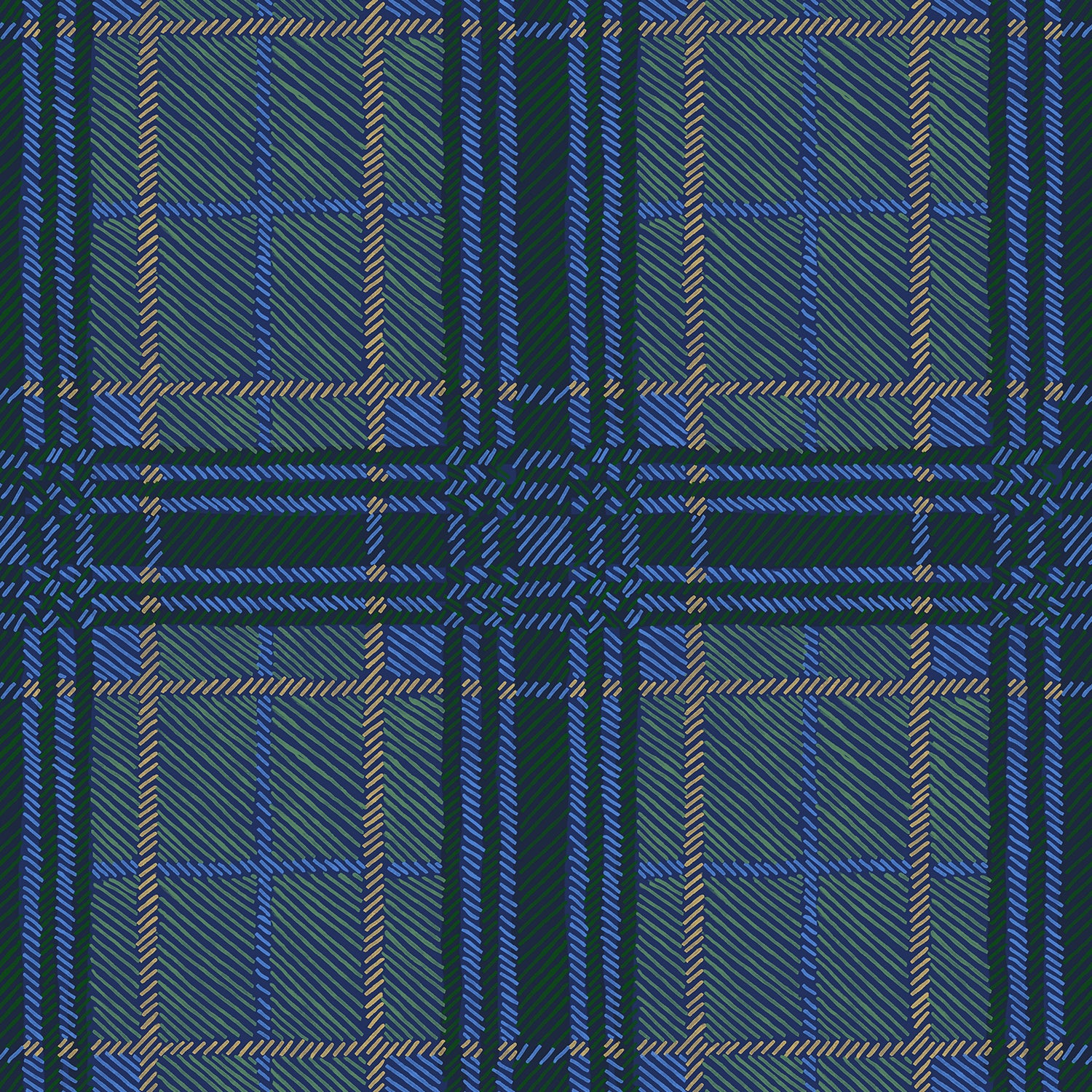 Painted Plaid - Shire Traditional Wallpaper