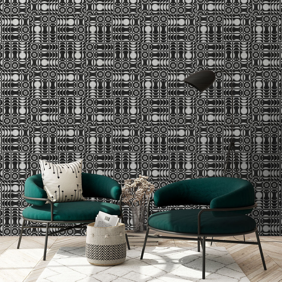 Chaology - Signal Grasscloth Wallpaper