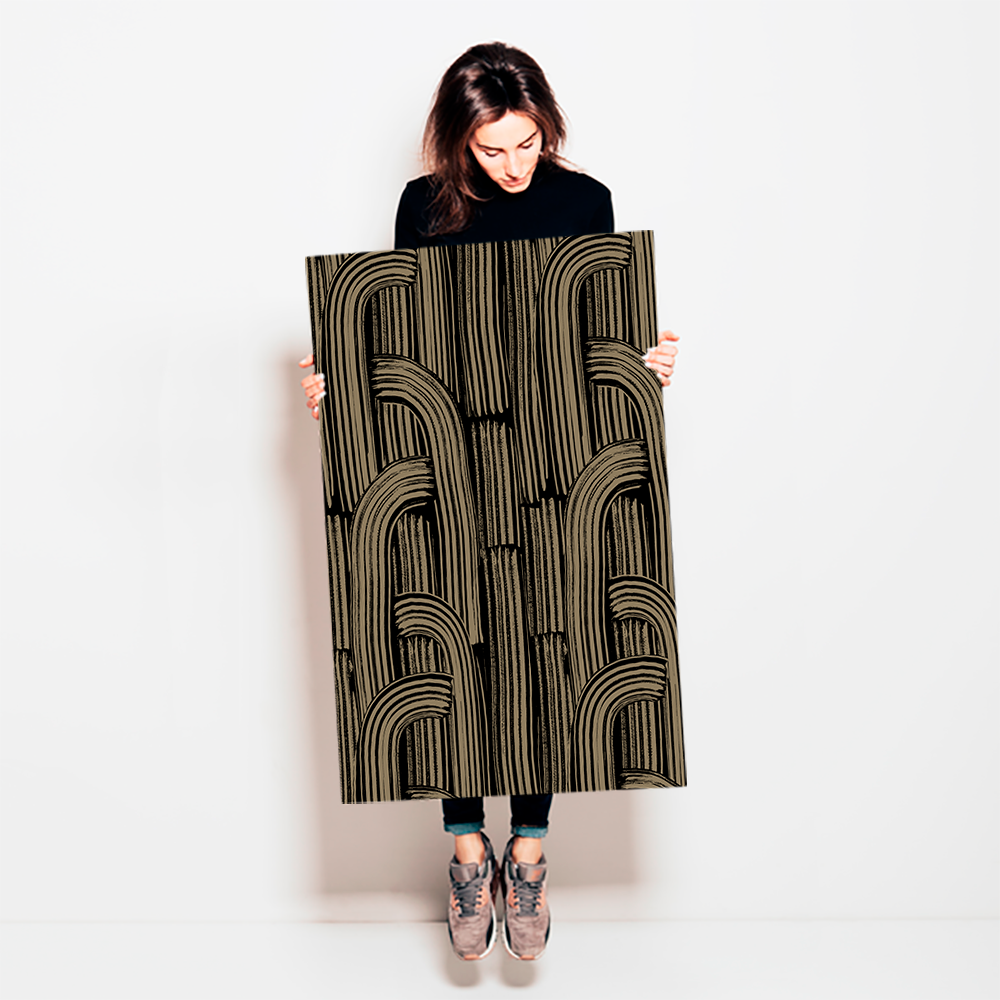 Crescent - Fossil – The Detroit Wallpaper Co.