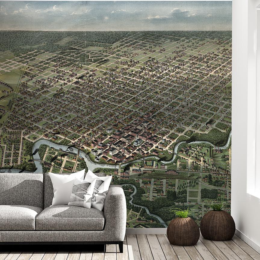 Houston Wallpaper Design Tour A Seemingly Traditional Houston Home