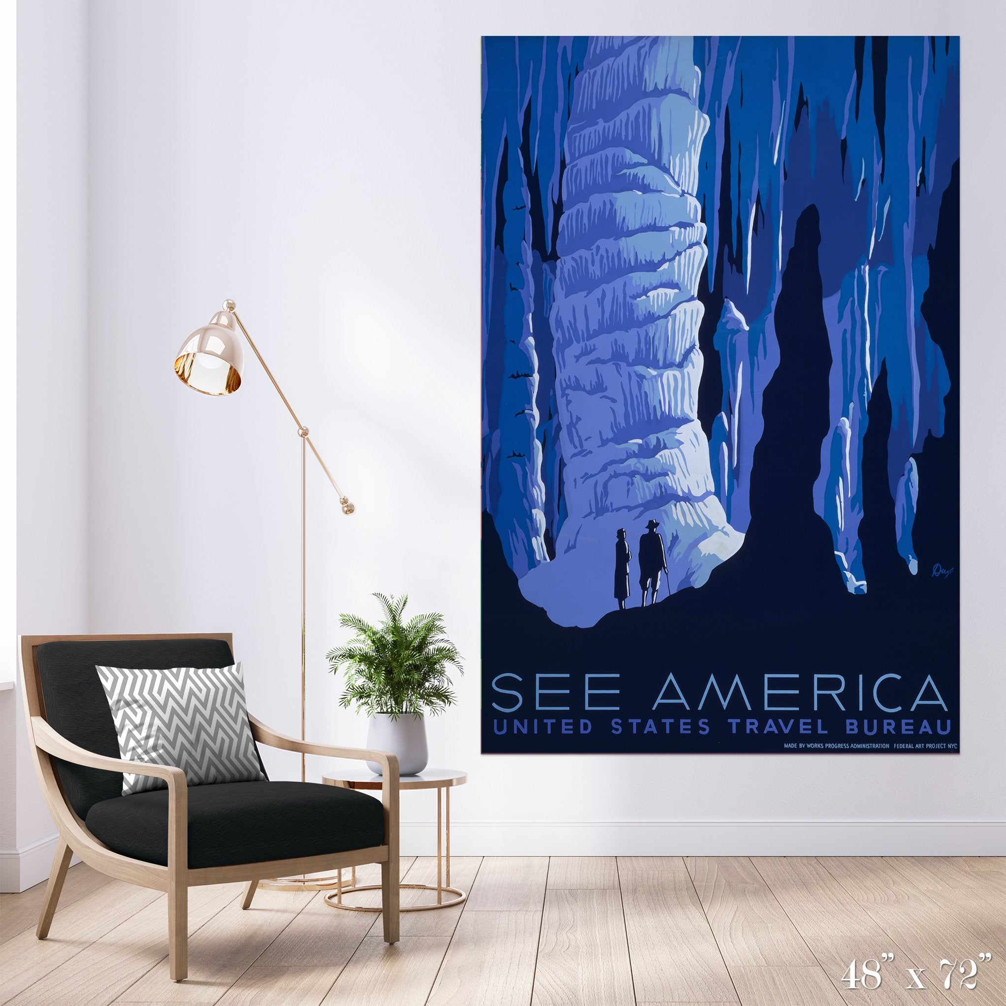 Spelunking Colossal Art Print