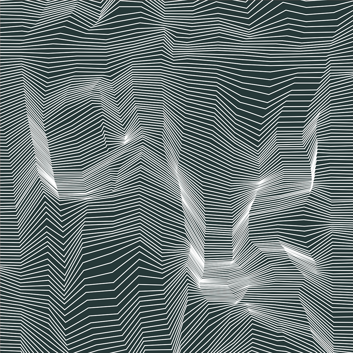 Crinkle - Wireframe Wallpaper