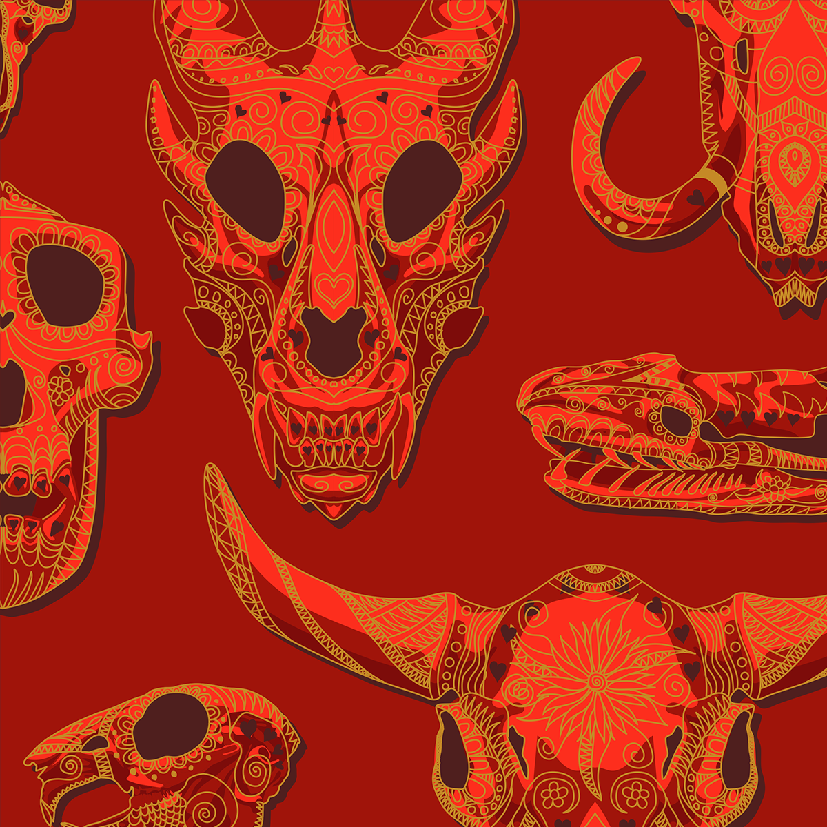 Draco - Rouge Traditional & Peel and Stick Wallpaper