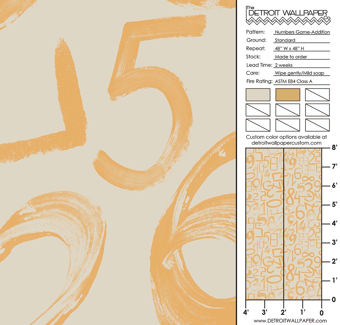 Numbers Game - Addition Heidelberg Project – The Detroit Wallpaper Co.