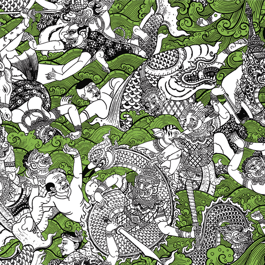 Wat - Lotus Traditional & Peel and Stick Wallpaper